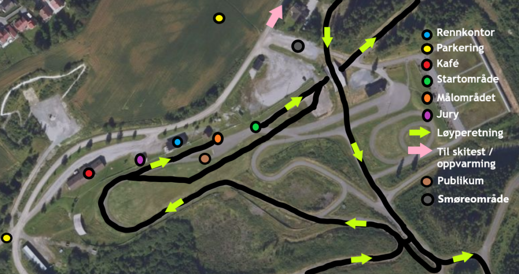 Løype-/Arenakart - Steinkjer Skiklubb